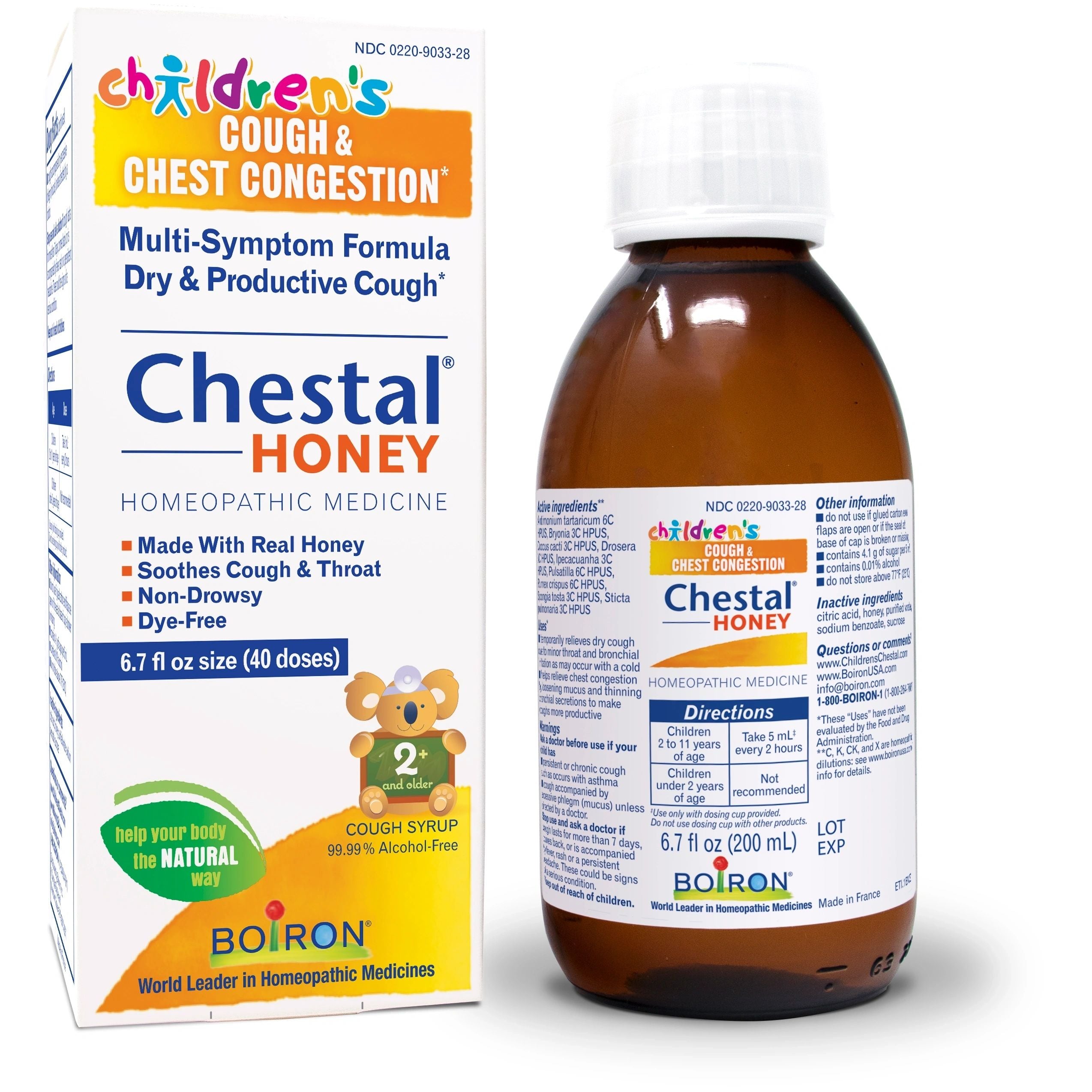 Chestal Kids Cough Syrup with Honey, Boiron – TapRoots