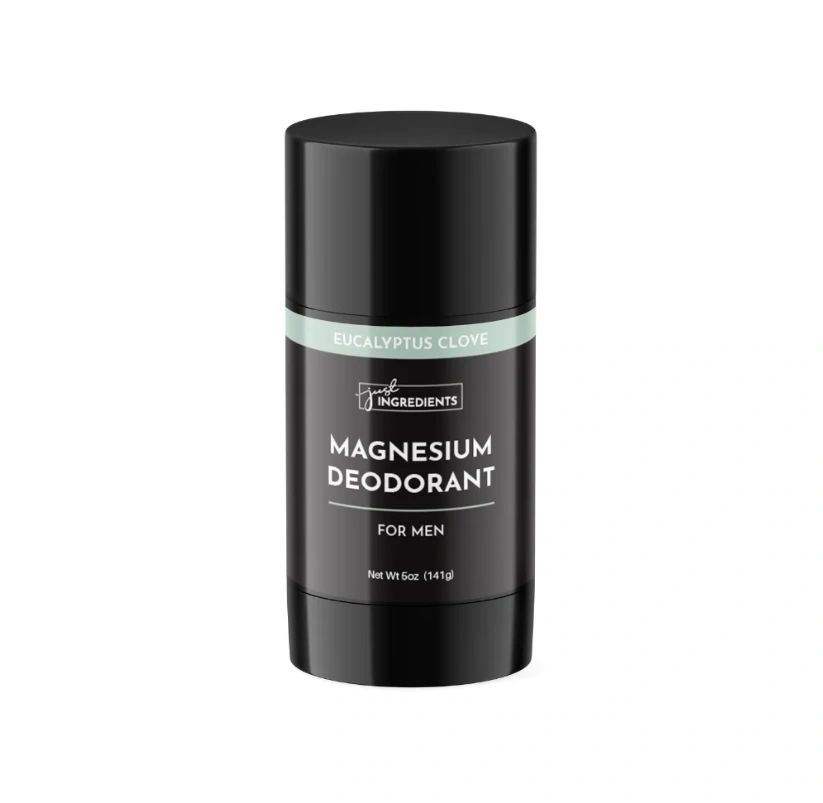 Men's Magnesium Deodorant, Eucalyptus Clove, 5oz, Just Ingredients ...